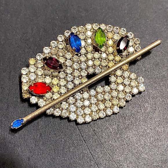 Bauer | Jewelry | 98s Bauer Artist Palette Brooch | Poshmark